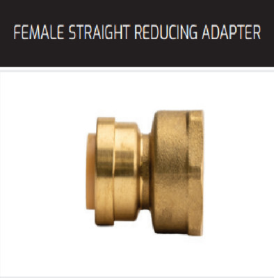 QUICK FITTING Lf840Fr 3/8In Pf X 1/2In Fnpt Straight Adapter | eBay