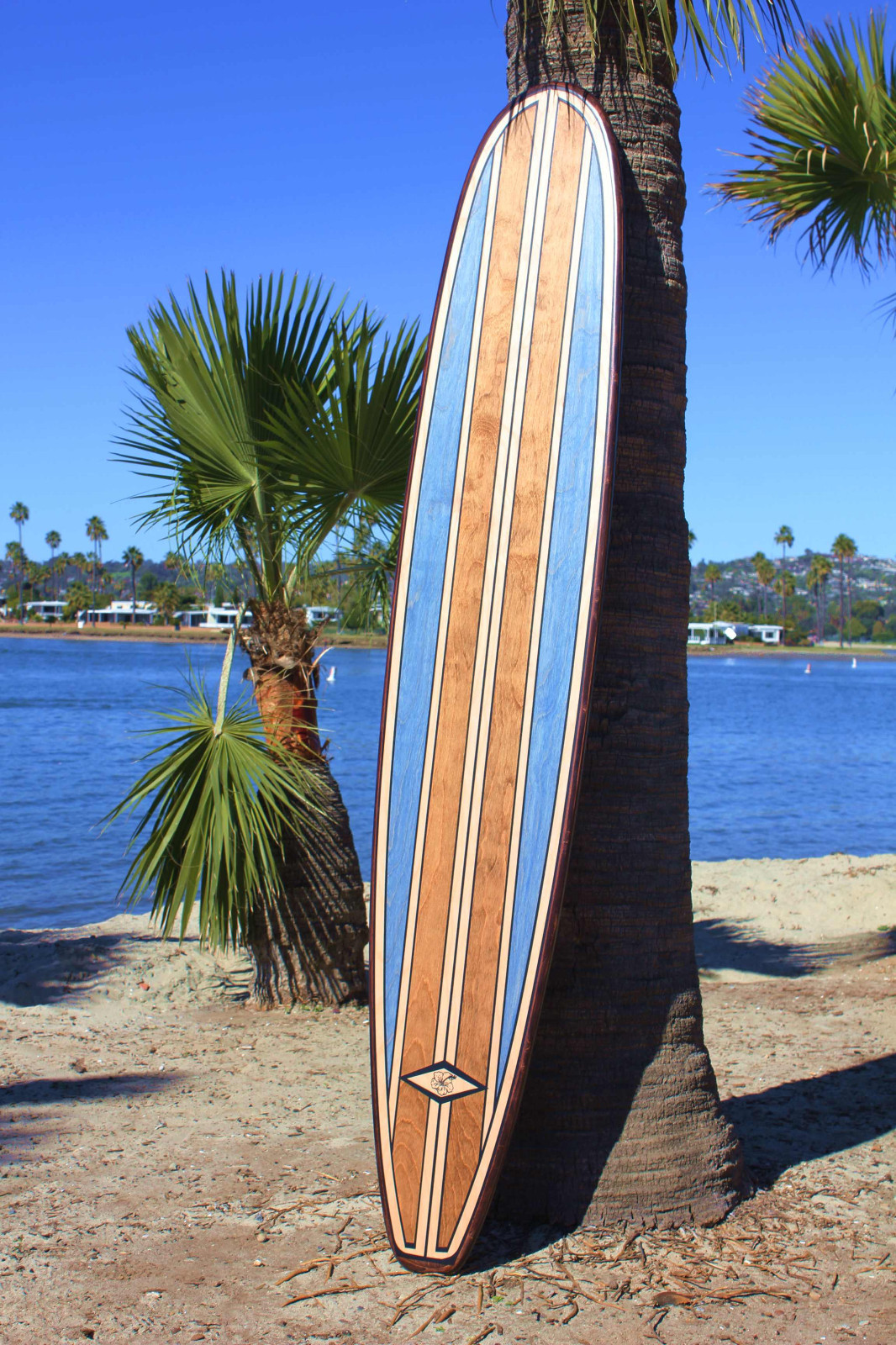 Vintage Wood Art Surfboard Bar Top Wall Decor Hawaiian Tiki Bar Decor ...