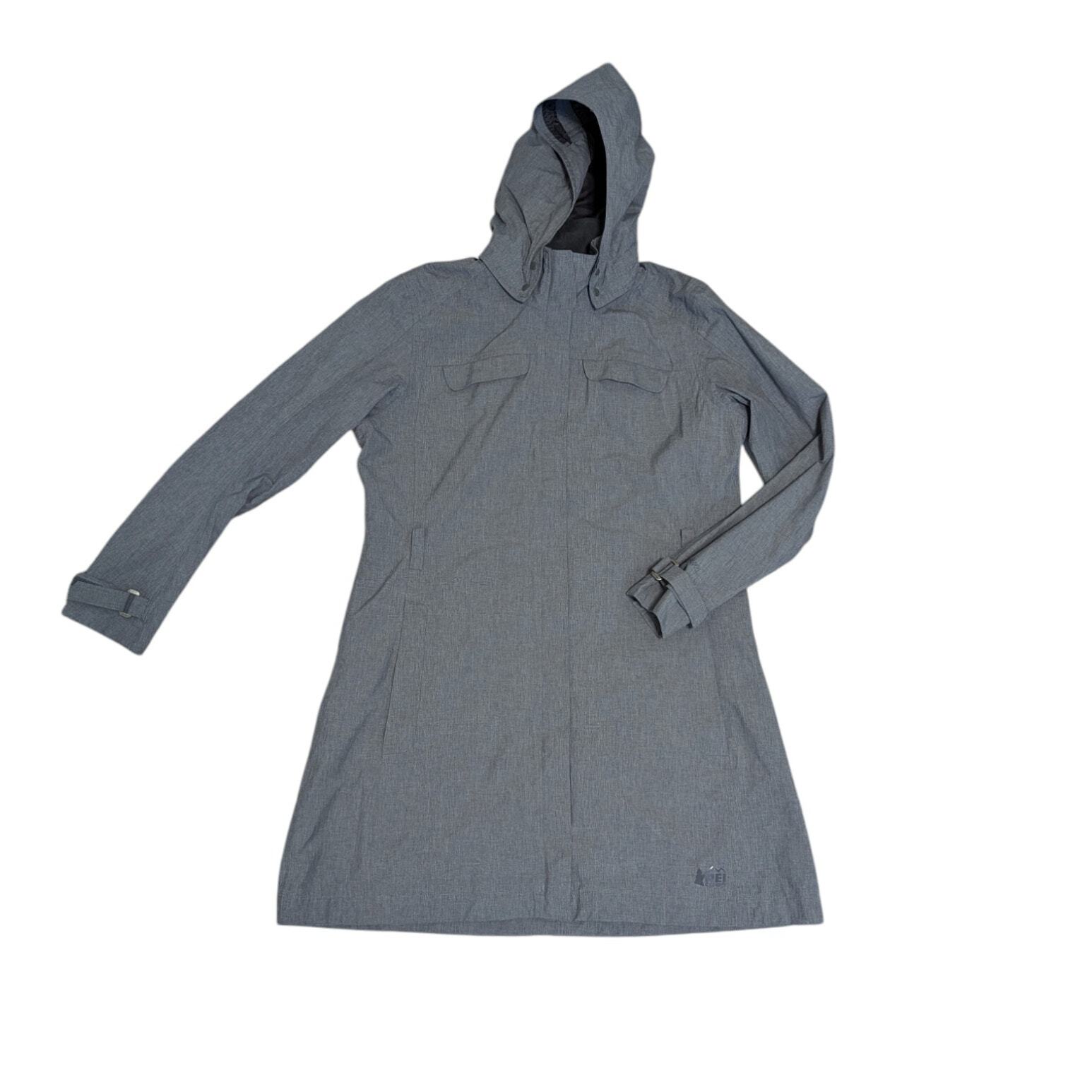 REI Co-Op La Selva Rain Jacket Gray Womens Large Gorp… - Gem