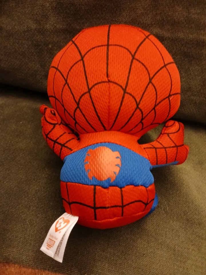 TY Beanie Baby 6" SPIDER-MAN Spiderman (Marvel) Plush Stuffed Toy | eBay
