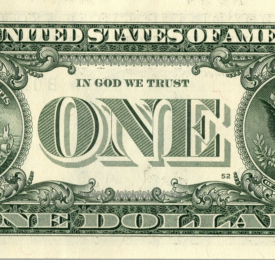 1967 Year Anniversary Note Fancy Serial Number One Dollar Bill ...