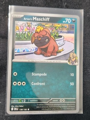 Arven's Maschiff 138/182 Pokemon TCG Card DRI Destined Rivals Near Mint ...