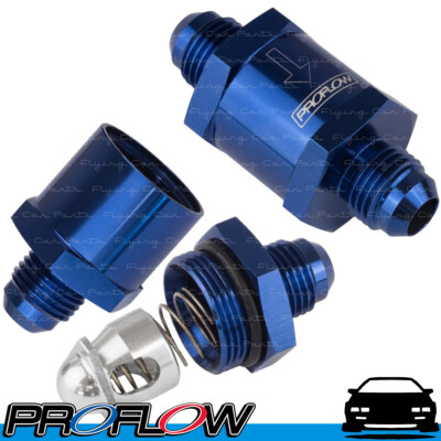 PROFLOW Blue Low Pressure Fuel Inline Check Valve AN -10 (AN10) | eBay ...
