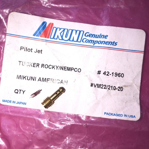 Genuine Mikuni VM TM TMX Carburetor Carb Size 20 Pilot Jet VM22/210/20 ...
