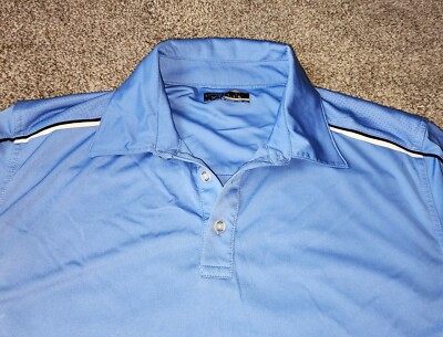 Baby Blue Callaway Golf Polo Shirt, Large - Light Breathable Material ...