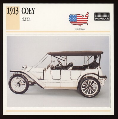 1913 Coey Flyer Classic Cars Card | eBay
