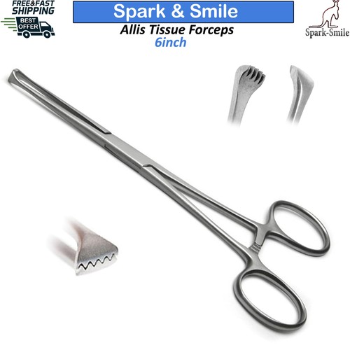 ALLIS TISSUE FORCEPS 6" SURGICAL GYNECLOGY SURGERY INSTRUMENTS TISSUES ...