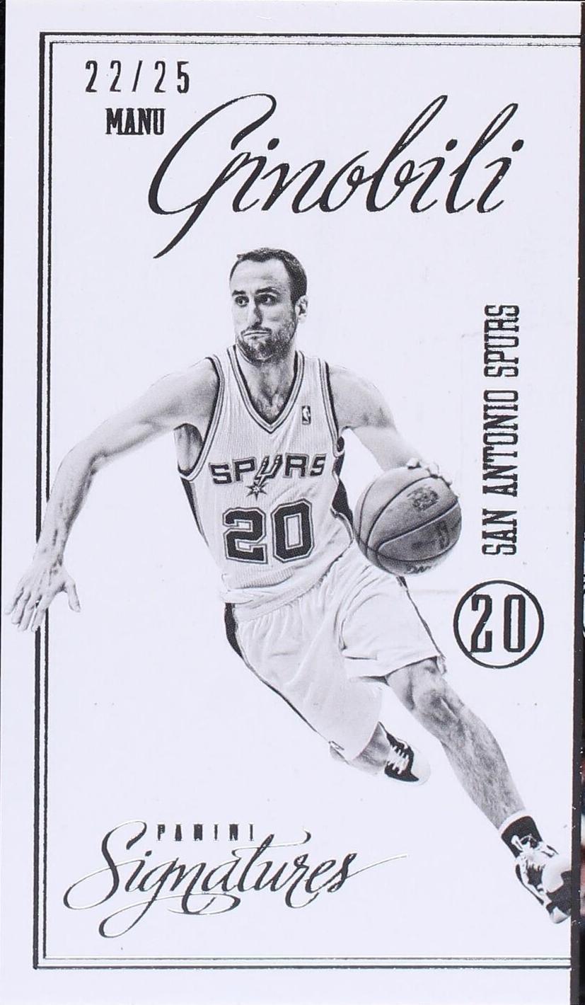 2012-13 Panini Signatures - Stars Manu Ginobili #212 /25 for sale ...