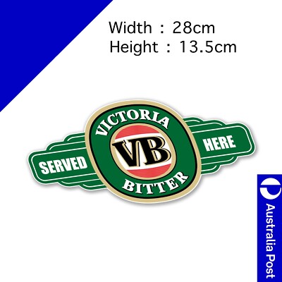 VB Logo, Served Here Sticker Suit Bar Camping Victoria Bitter sticker ...