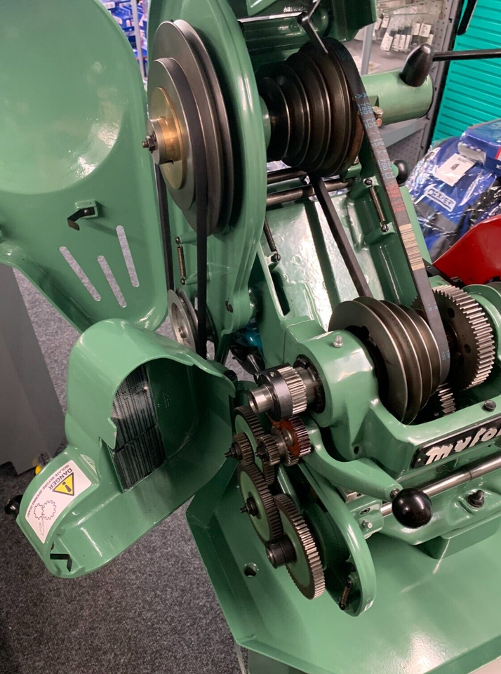 Myford Super 7 Lathe Imperial Green Cabinet Motor Chuck & Quick change ...