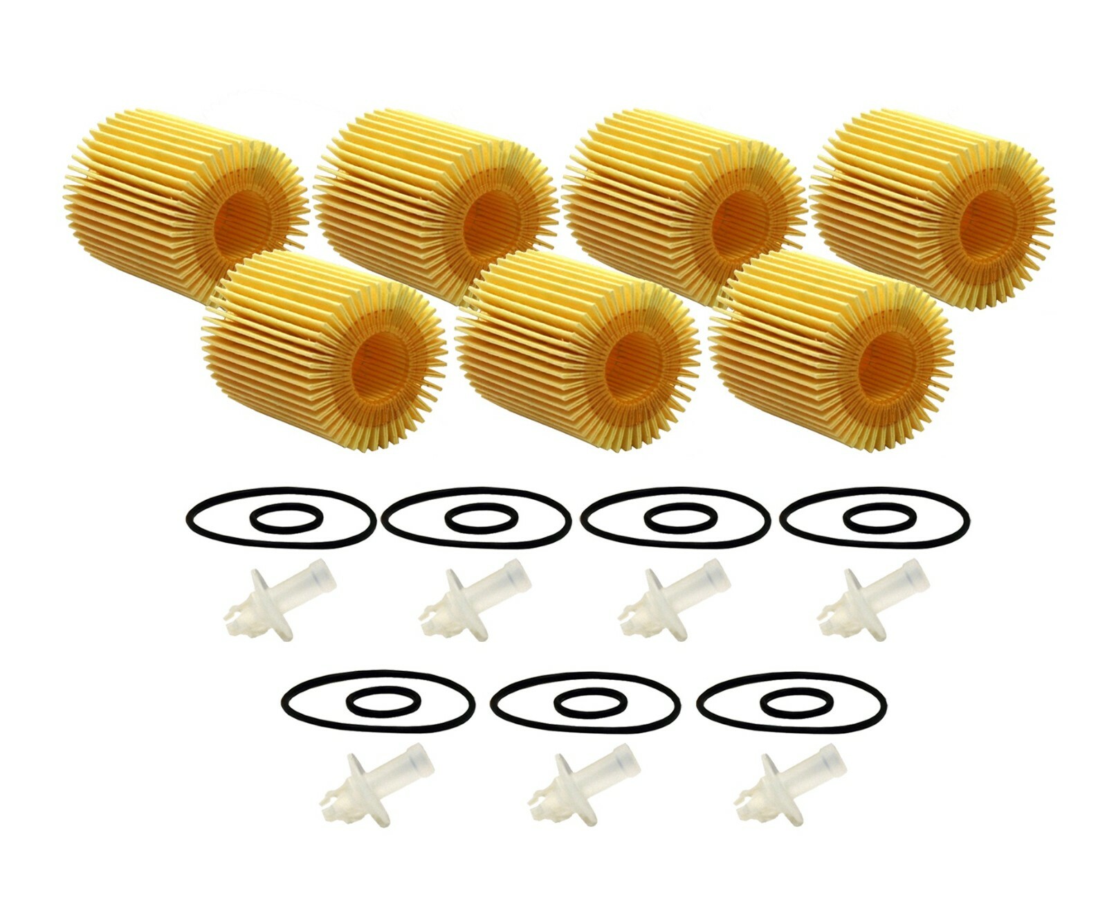 Wix Set of 7 Engine Motor Oil Filters (Metal Free) For Lexus Toyota | eBay