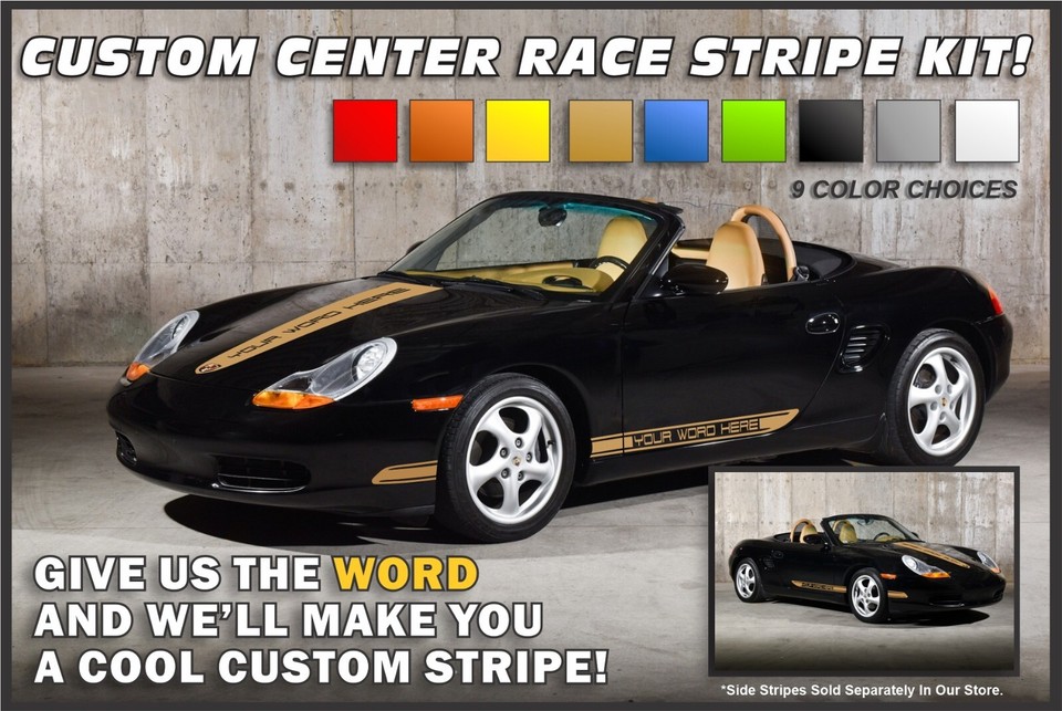Racing Hood Stripe for all Porsche Boxsters 986 Models - Two Designs | eBay