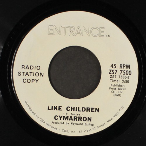 CYMARRON: rings / like children ENTRANCE 7" Single 45 RPM | eBay
