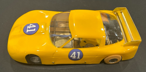 SAN-1003 SLOT CAR WITH BRASS CHASSIS, 36D, FAST VINTAGE, MCPAINTER ...