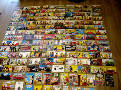 150 VINTAGE BAMFORTH BLACK TRIANGLE POSTCARDS-MY DADS COLLECTION LOT D ...