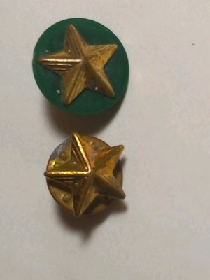 2 Vintage STAR PINS - BOY SCOUTS - one with green disc | eBay