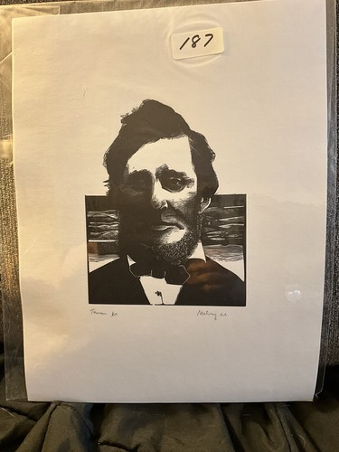 Michael McCurdy Woodcut Print Of Henry David Thoreau Signed | eBay