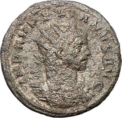 AURELIAN 274AD Silvered Ancient Roman Coin Nude Sol Sun God w bow ...