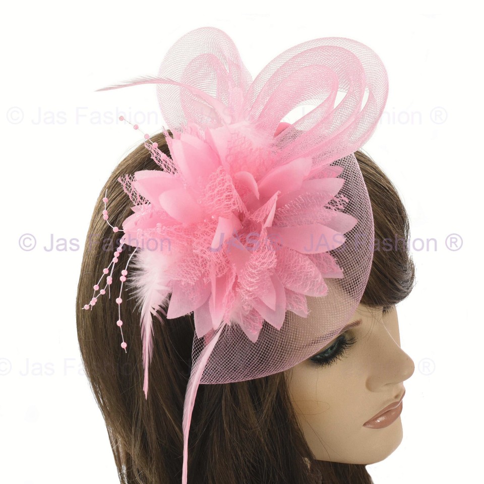 Spring Race Racing Party Melbourne Cup Feather Fascinator Headband Clip ...