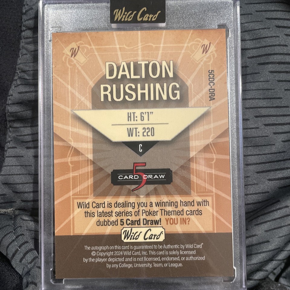 2024 Wild Card 5 Card Draw Dalton Rushing Dodgers Rookie Autograph #d 1 ...