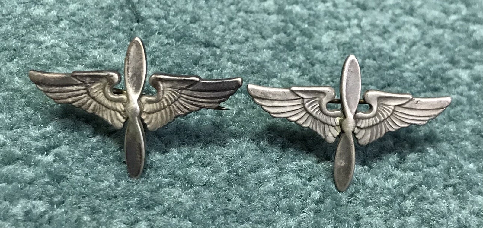 Original Pair Of Matching Early WWII Sterling Air Corps Propeller Pins ...