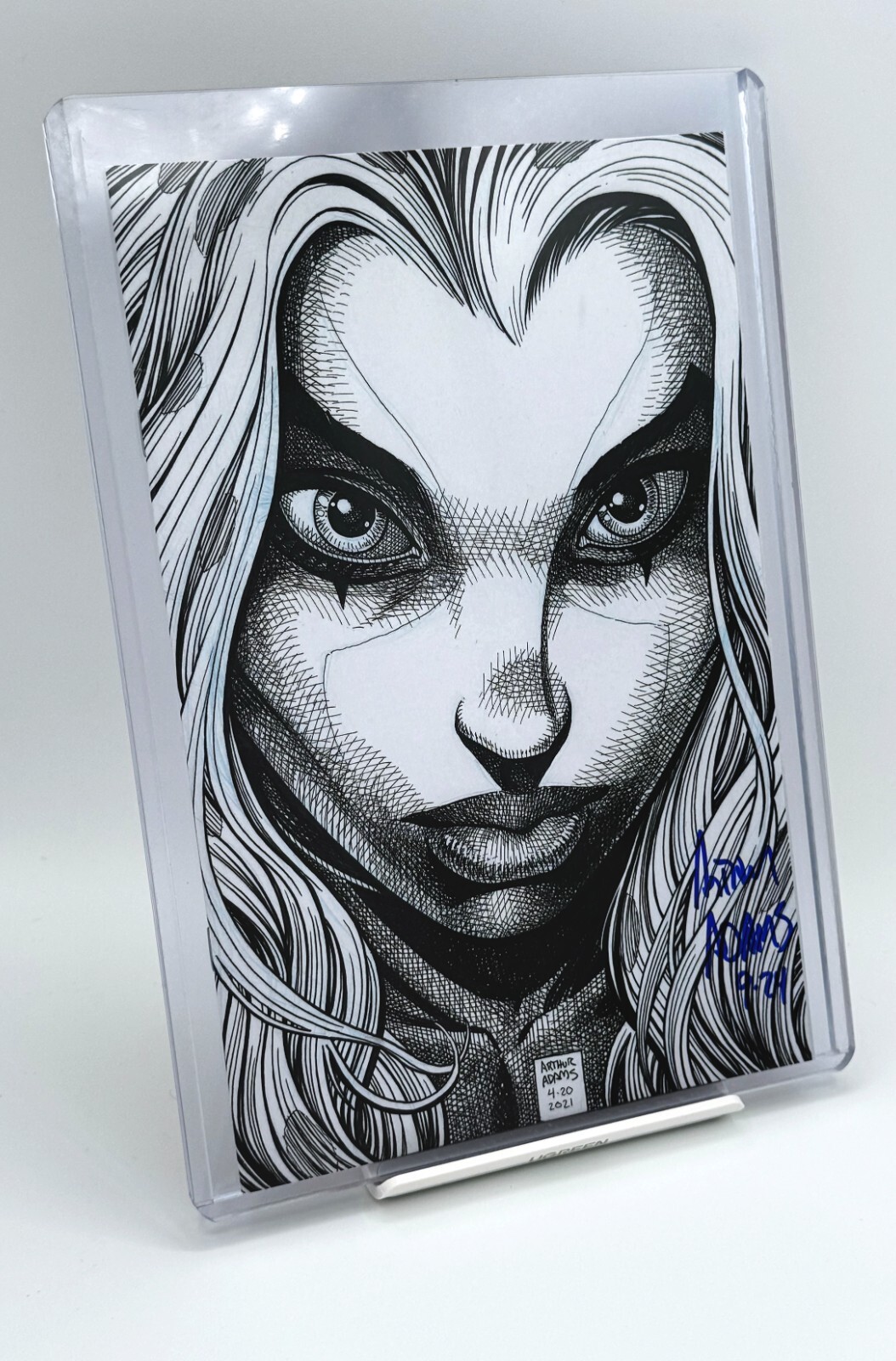 Thundercats CHEETARA #1, SIGNED Arthur Adams variant B&W sketch ...