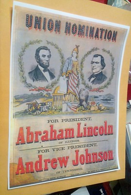 1864 Abraham Lincoln For President Nomination Save The Union Civil War ...