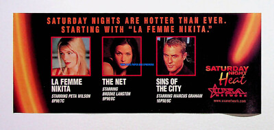 La Femme Nikita The Net Sins of the City USA TV 1998 Print Magazine Ad ...