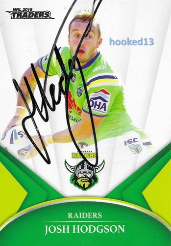 Signed Josh Hodgson Canberra Raiders Autograph on 2016 NRL Card | eBay