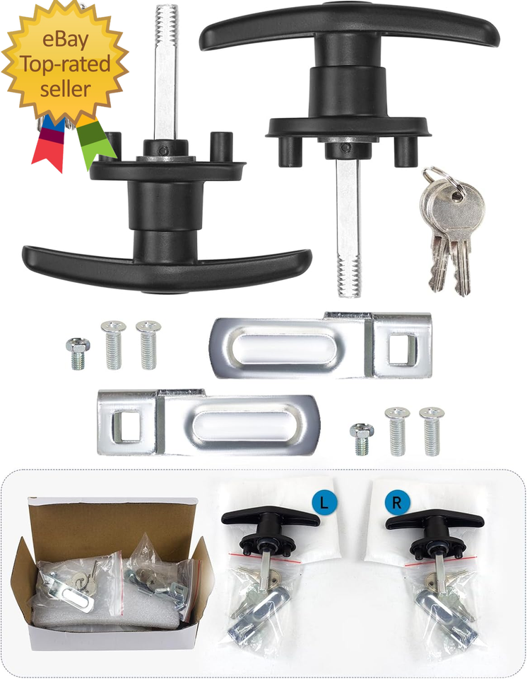 Truck Cap Camper Shell T-Handle Lock Latch Replacement Parts, Truck Bed ...