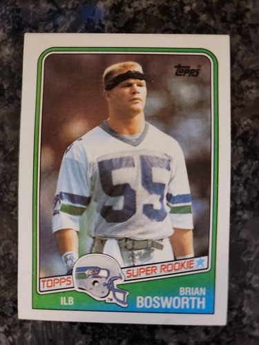1988 Topps Super Rookie Brian Bosworth THE BOZ Seahawks Oklahoma ...