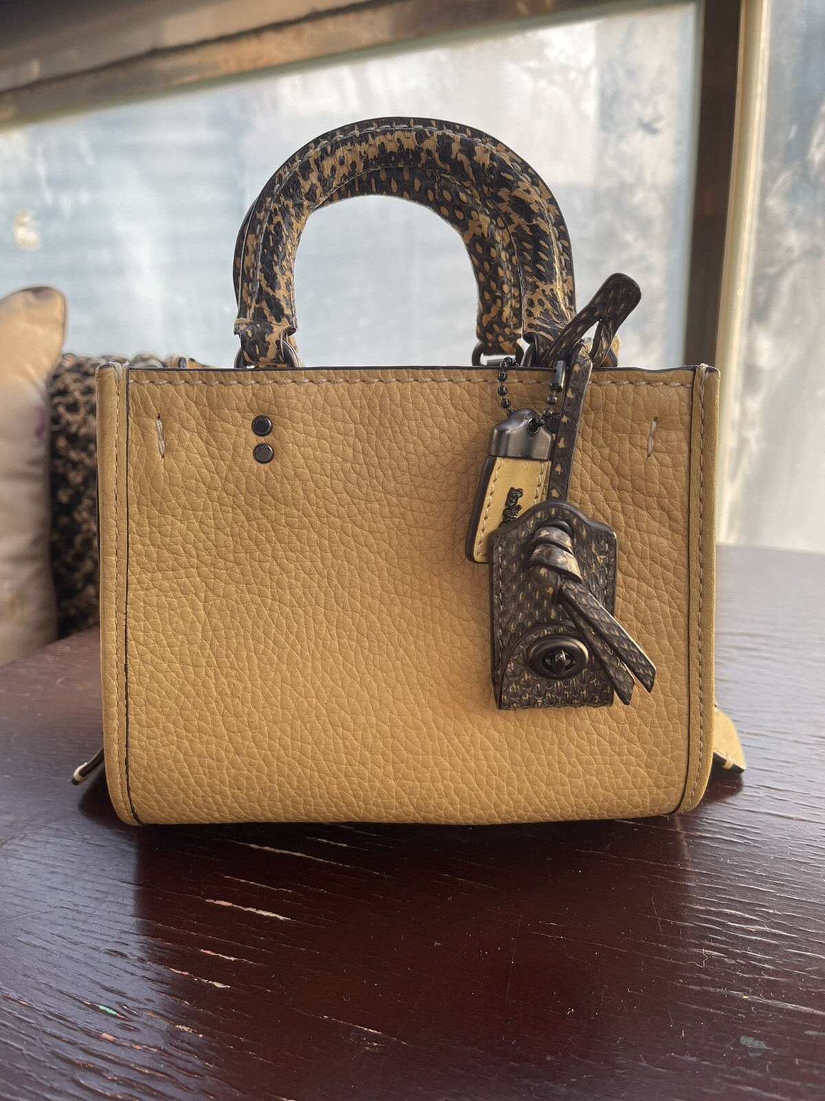 Coach 1941 Rogue 17 Yellow With Decoration Leather - Gem