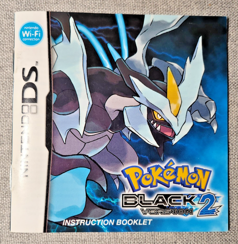 Pokemon Black Version 2 Instruction Booklet - Manual Only - Nintendo DS ...