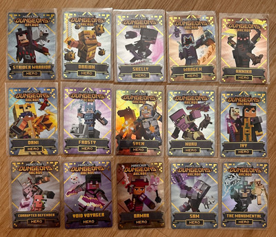 RARE Minecraft Dungeons Arcade Series 3 HERO FOIL Cards | eBay