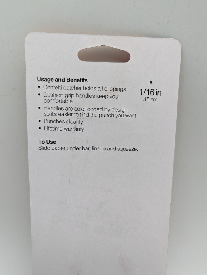 Fiskars - 1/16 Inch Circle Hand Punch - Cushioned Grip - NEW | eBay
