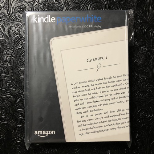 New Kindle Paperwhite 7th Gen E-reader White 6" HD 300 ppi Wi-Fi 4 GB ...