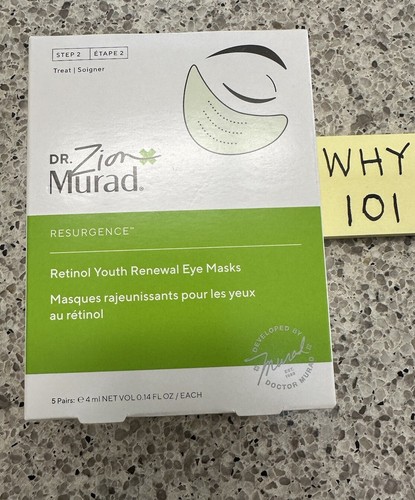 MURAD Resurgence Retinol Youth Renewal Eye Masks 5-PAIRS FULL SZ FULL ...