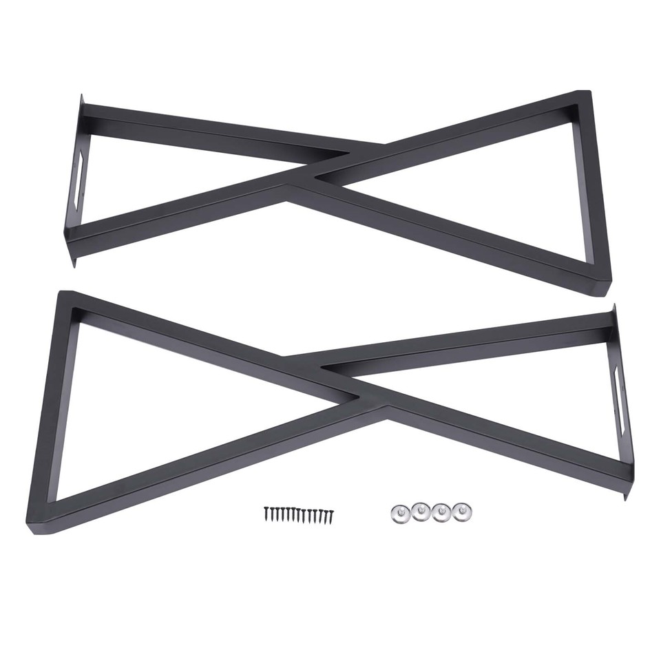 X-Shape 32" Metal Coffee Table Legs Set of 2 Steel Bench Desk DIY ...