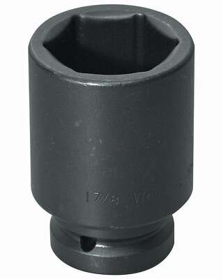 3-1/8" x 1" Drive 6 Point Shallow Socket Black For Impact Use Williams ...