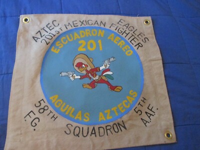 WWII USAAF DISNEY PANCHITO MASCOT 201 ST MEXICAN AZTEC EAGLES 58 FG ...