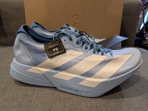 Y3 x Adidas Adios Pro 4 Ash Blue White Running Shoes Trainers UK9 US9.5 ...