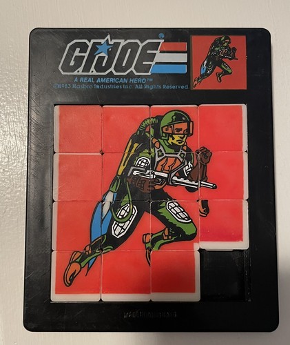 Vintage 1983 Hasbro G.I Joe Slide Puzzle! Grand Slam with Jetpack! | eBay