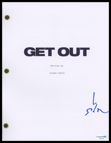 LaKeith Stanfield "Get Out" AUTOGRAPH Signed Complete Script Screenplay ...
