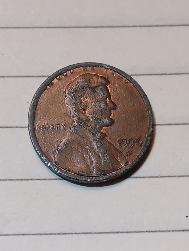 1996-D Mint Penny Struck On A Dime Planchet With Double Die Errors | eBay