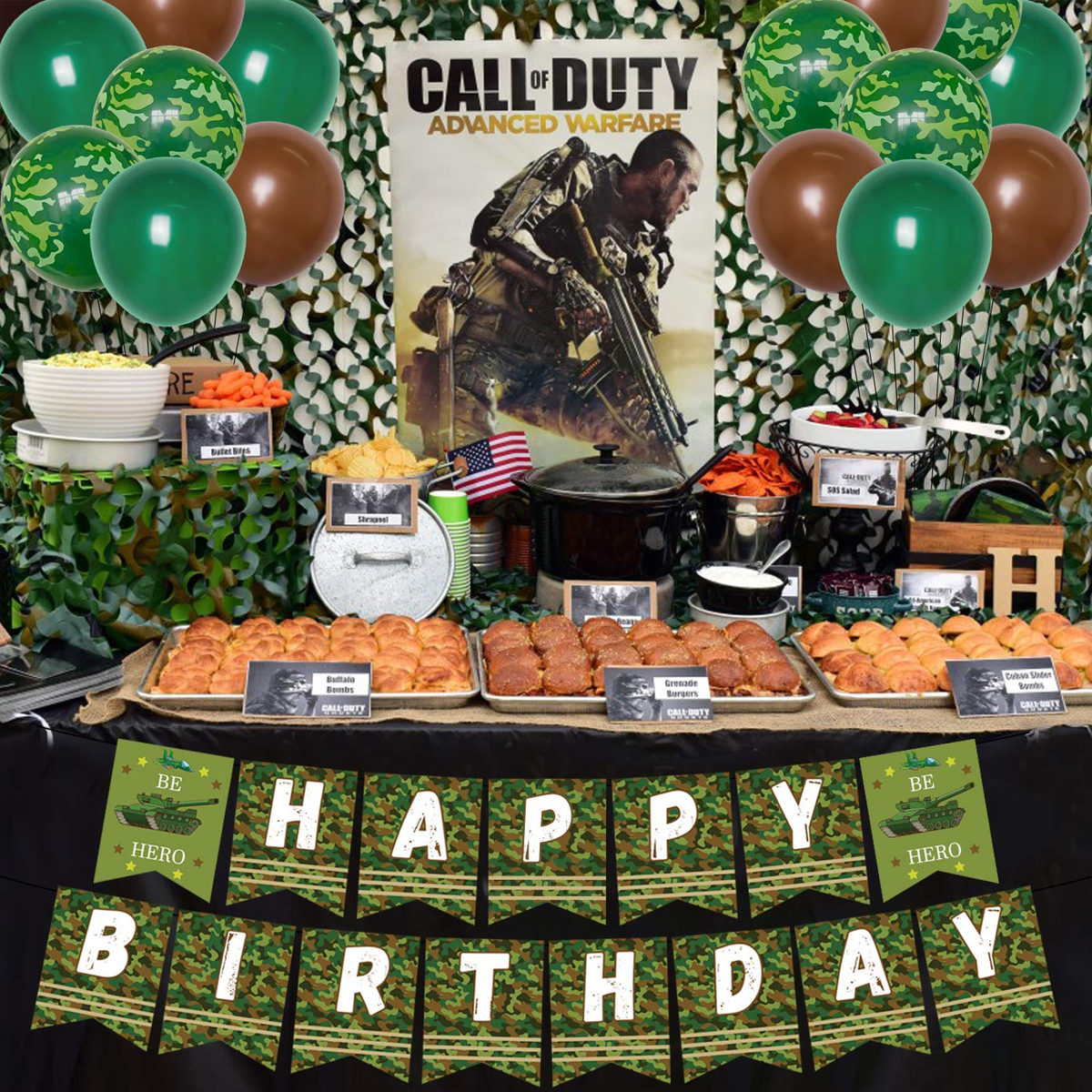 Call Of Duty Birthday Theme Call Of Duty Birthday Party Pretty My