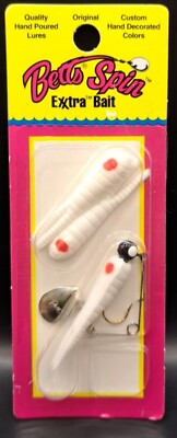 Betts Spin Exxtra Bait 1/16oz Split Tail Lure Value Pk White w/ Red Dot | eBay