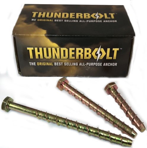 Genuine Thunderbolt M8 x 100mm HEX Head Anchor Bolt for Masonry ...