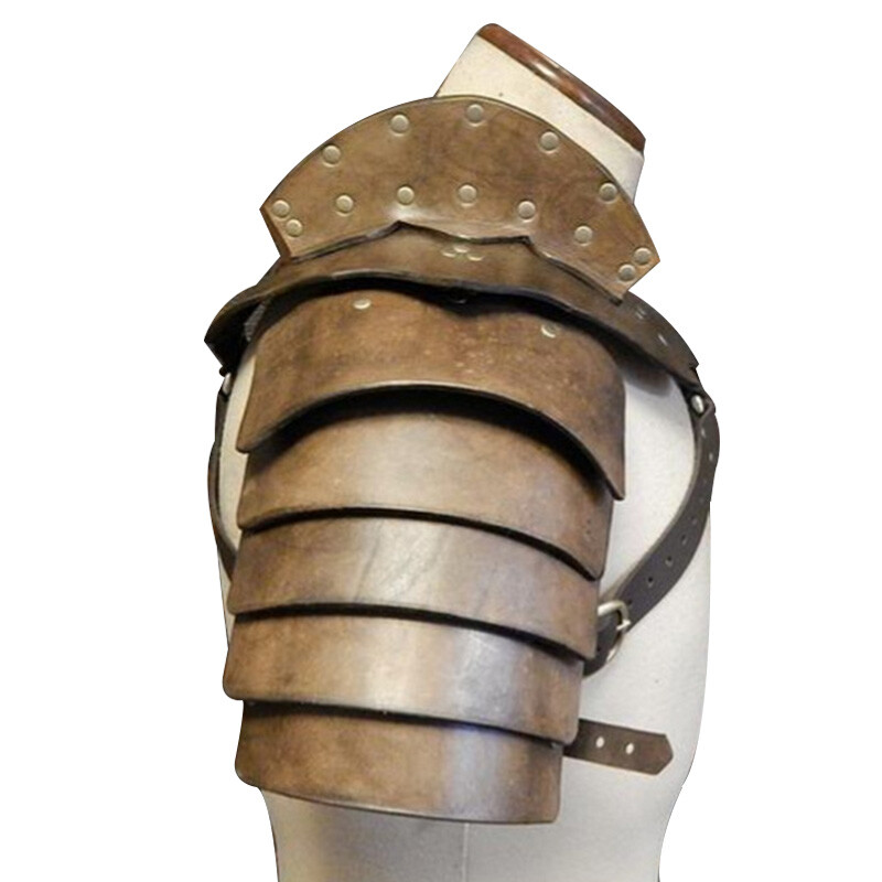 Mens Medieval Shoulder Armor Gladiator Samurai Battle Knight Pauldrons ...