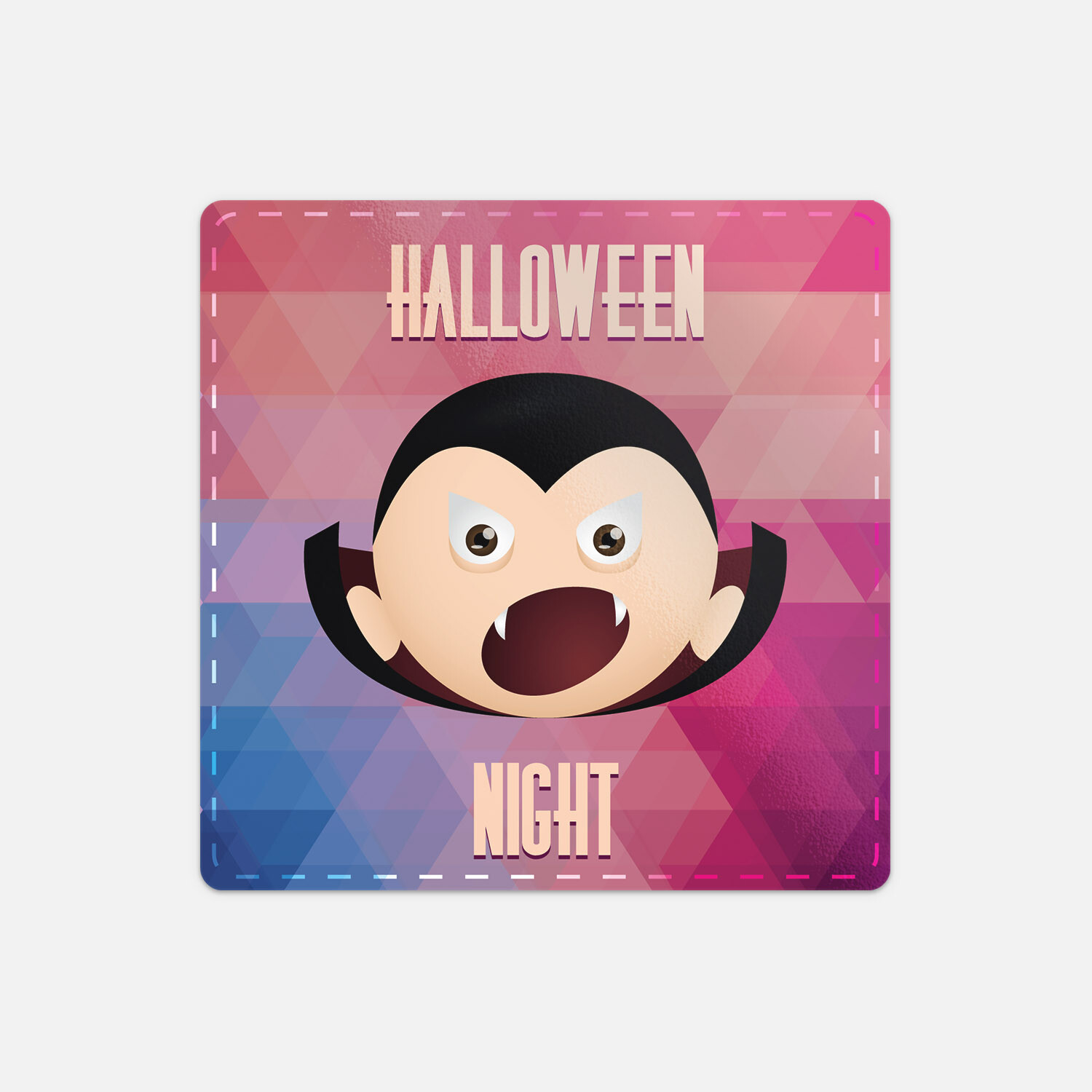 Dracula Smile Halloween Night Slogan Vinyl Sticker Decal | eBay