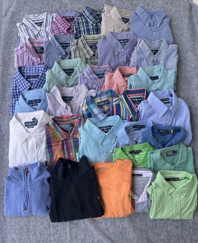 Lot of 36 Polo Ralph Lauren Mens Assorted Tops & Bottoms Bundle Mixed ...
